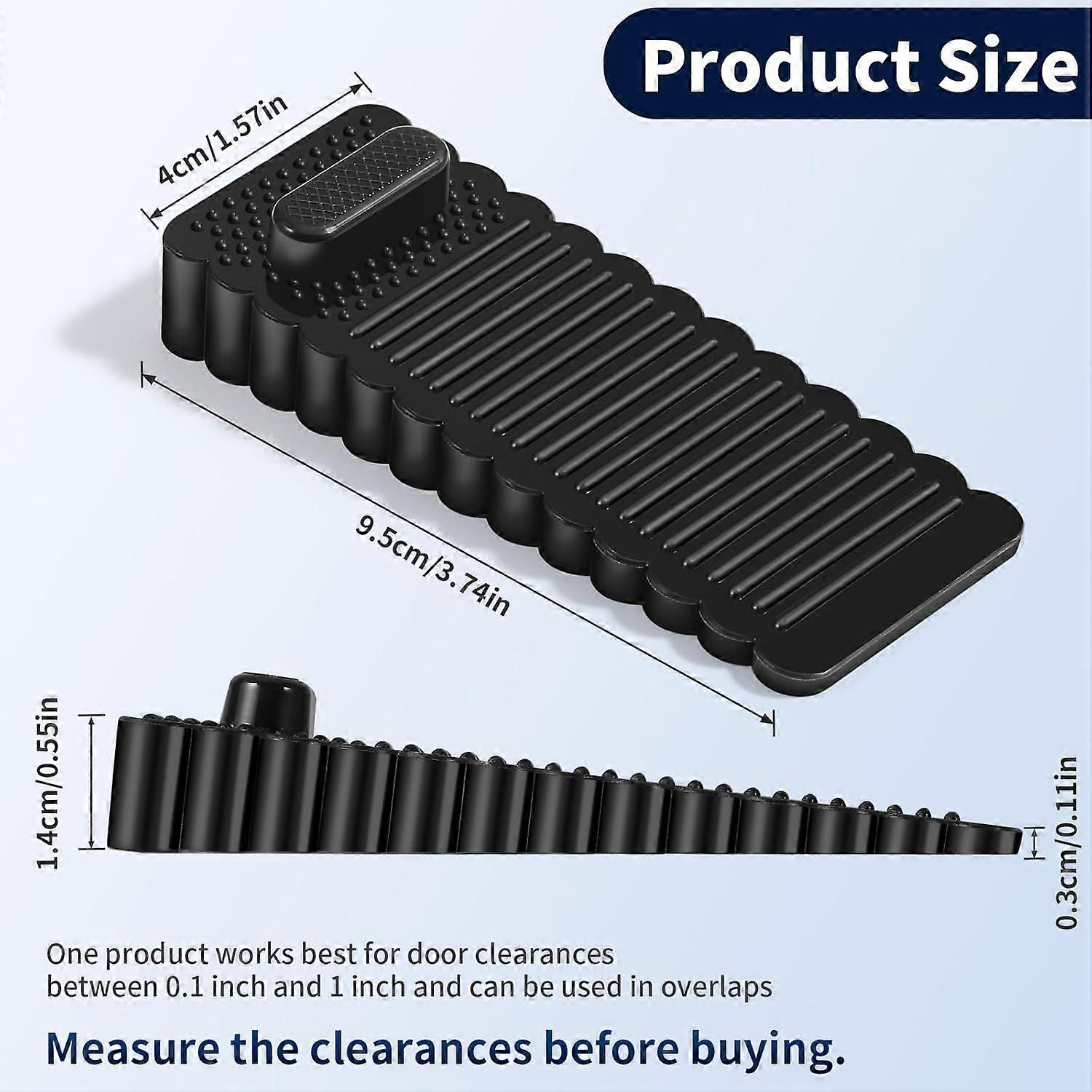 Door Stops, 6 Pieces PVC Door Stopper, Floor Door Stopper Height ...