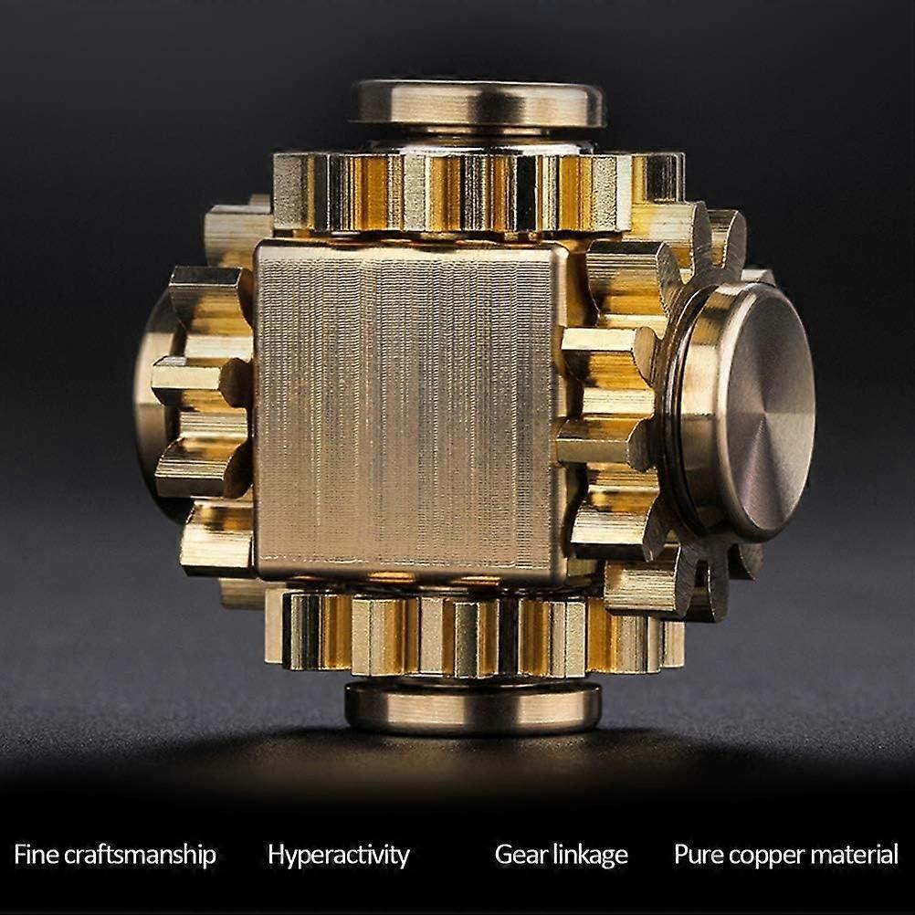 Mini Metal Alloy Gear Spinner Fidget Toys Pure Brass Fidget Toys Hand ...