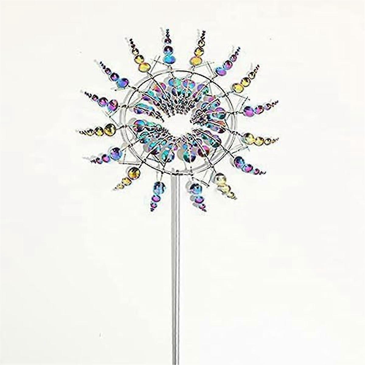 Metal Windmill Decoration, Garden Wind Spinner, 3d Wind Powered ...