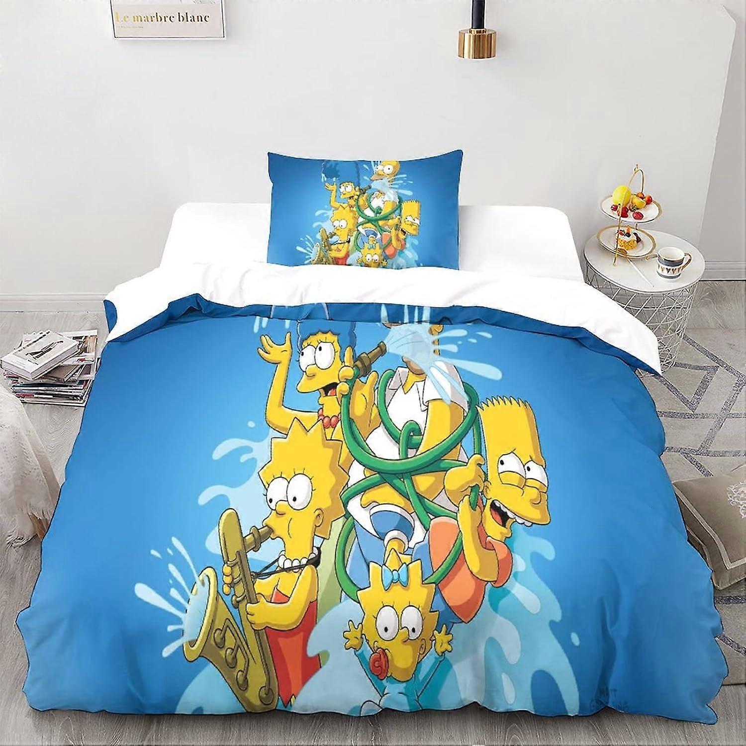 The_Simpsons - Bedding Set Pieces - Duvet Cover with Animation Theme ...