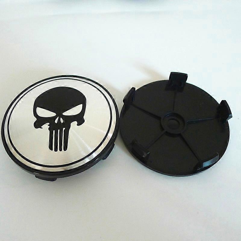 4pcs 68mm 64mm For Skull Car Wheel Center Hub Dust proof Cap Cover 65mm ...