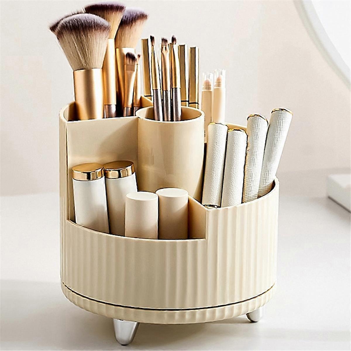 Makeup Brush Holder, 360 Rotating Makeup Organizer Makeup Brush ...