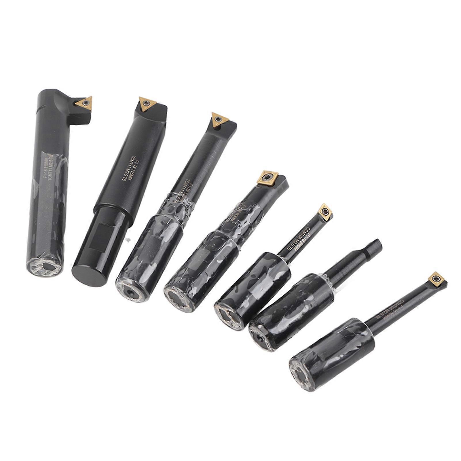 7Pcs Boring Tool 18mm Round Shank Indexable Cemented Carbide Turning ...