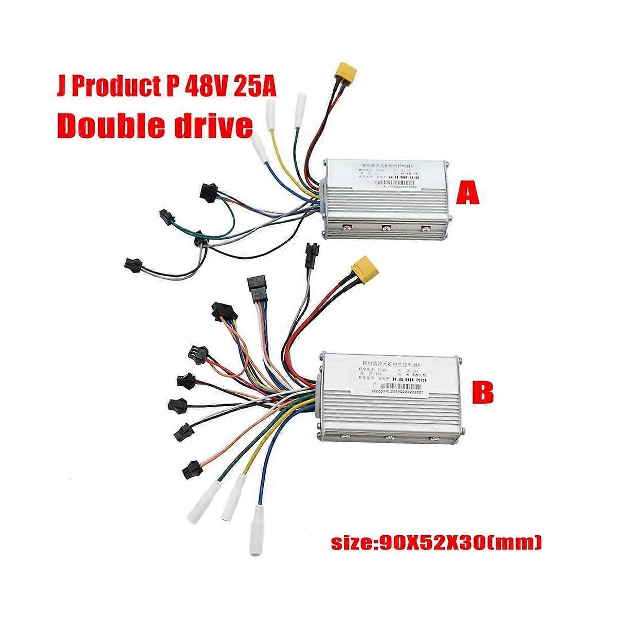 Electric Scooter Dual Drive Controller JP 48V 52V 60V 25A 50A Brushless ...