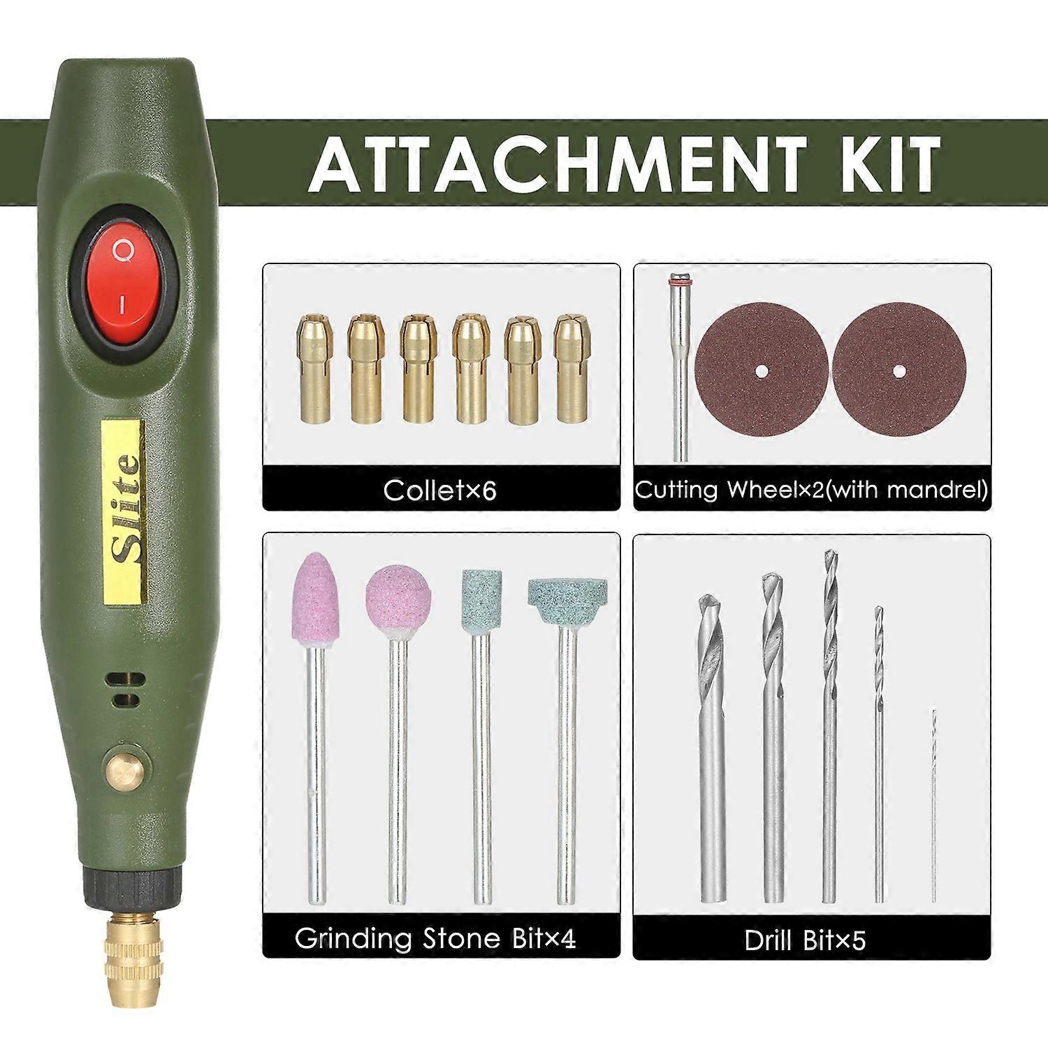 Portable Power Rotary Tool Kit Mini Electric Grinder Tool 18000RPM High ...