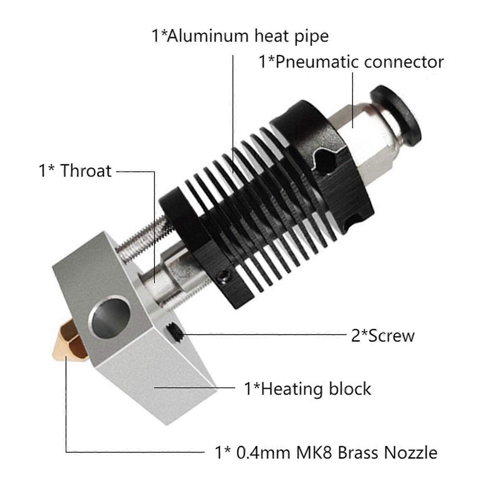 Hot End Kit for Anet ET4 ET4X ET4Pro 3D Printer Extrusion , 24V 40W, Including Heating Tube ...