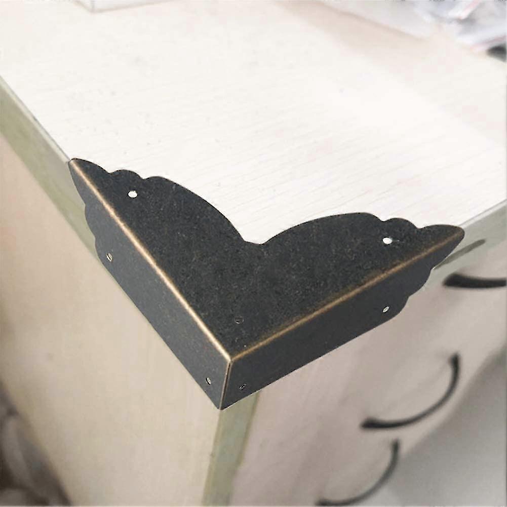 12 Pack Vintage Metal Corner Protectors Antique Style Furniture Edge ...