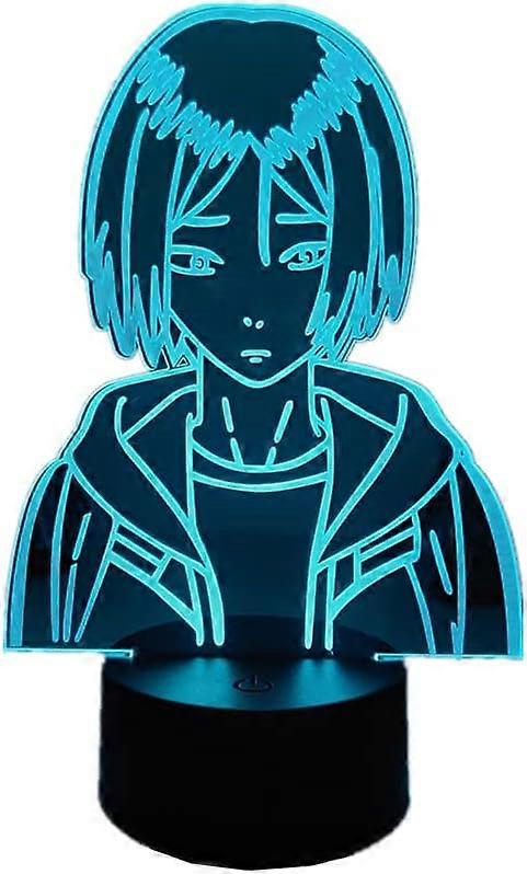 Usb 3D Lamp Anime Kenma Kozume Figure Night Light Touch 7 Color Remote ...