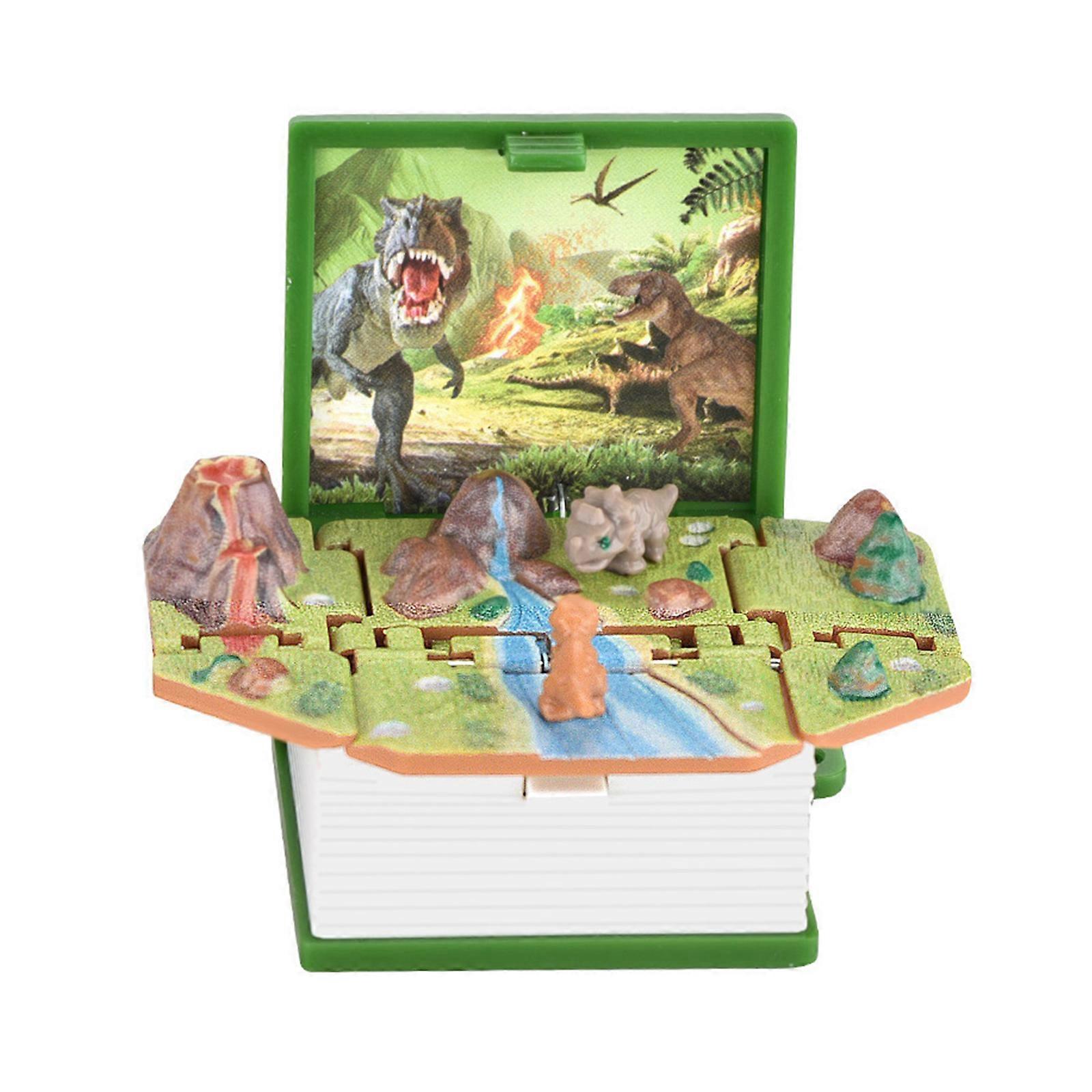 3D Dinosaur Book Keychain - Mini Pops-up Keychain with Unique Design ...