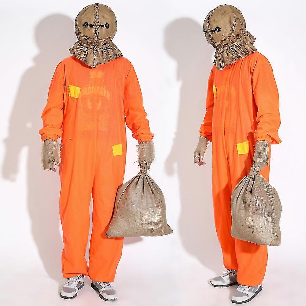 Horror Trick 'r Treat 2 Sam Cosplay Costume Mask Scary Ghost Kids Child ...