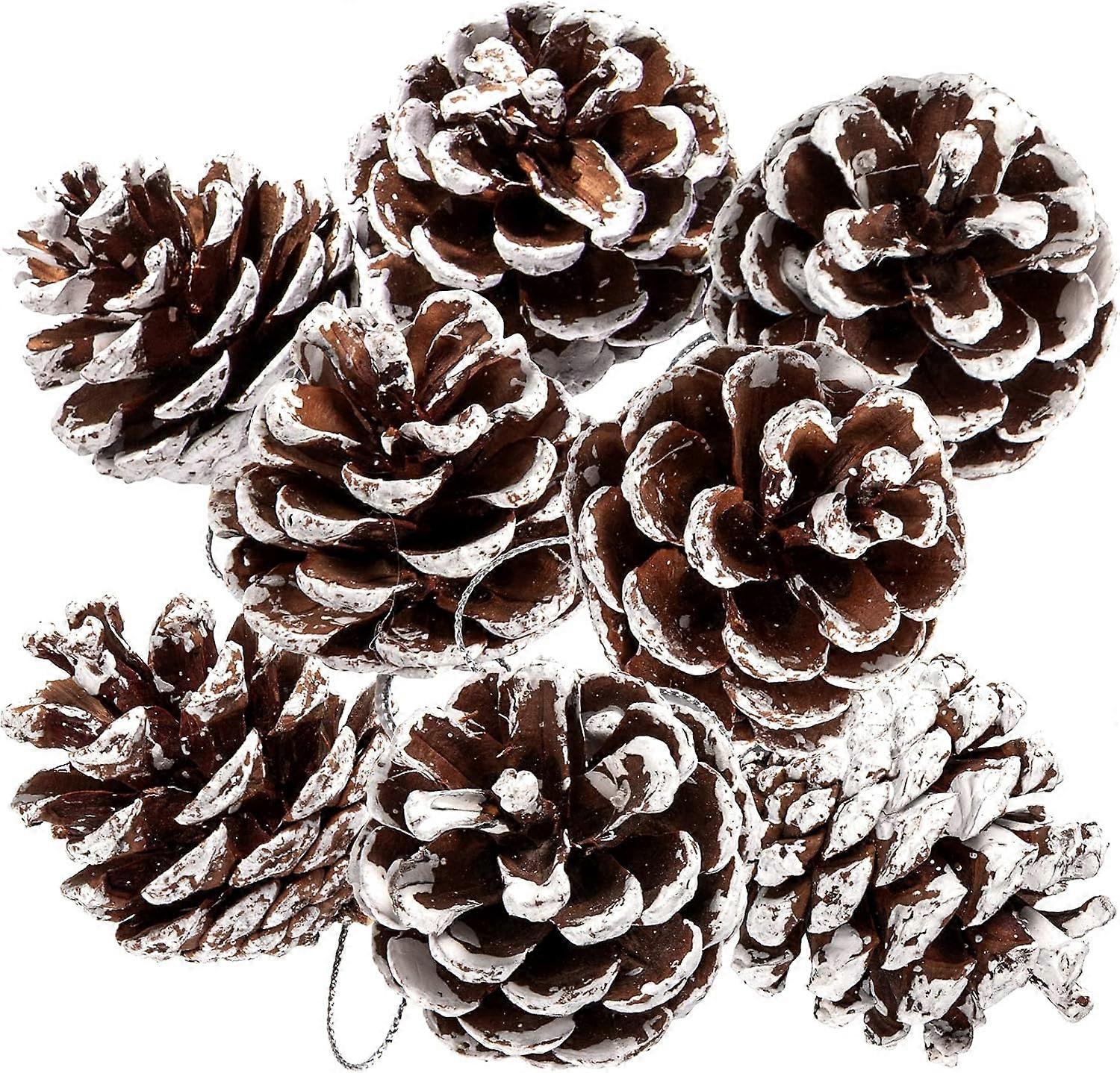 25 PCS Christmas Natural Pine Cones Cedar Cones String Pine Cone ...