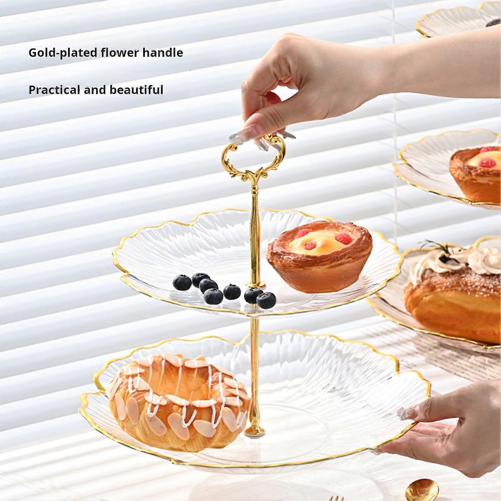 2/3 Tiers Cupcake Stand Tower Dessert Display Rack Smooth Edge Large ...