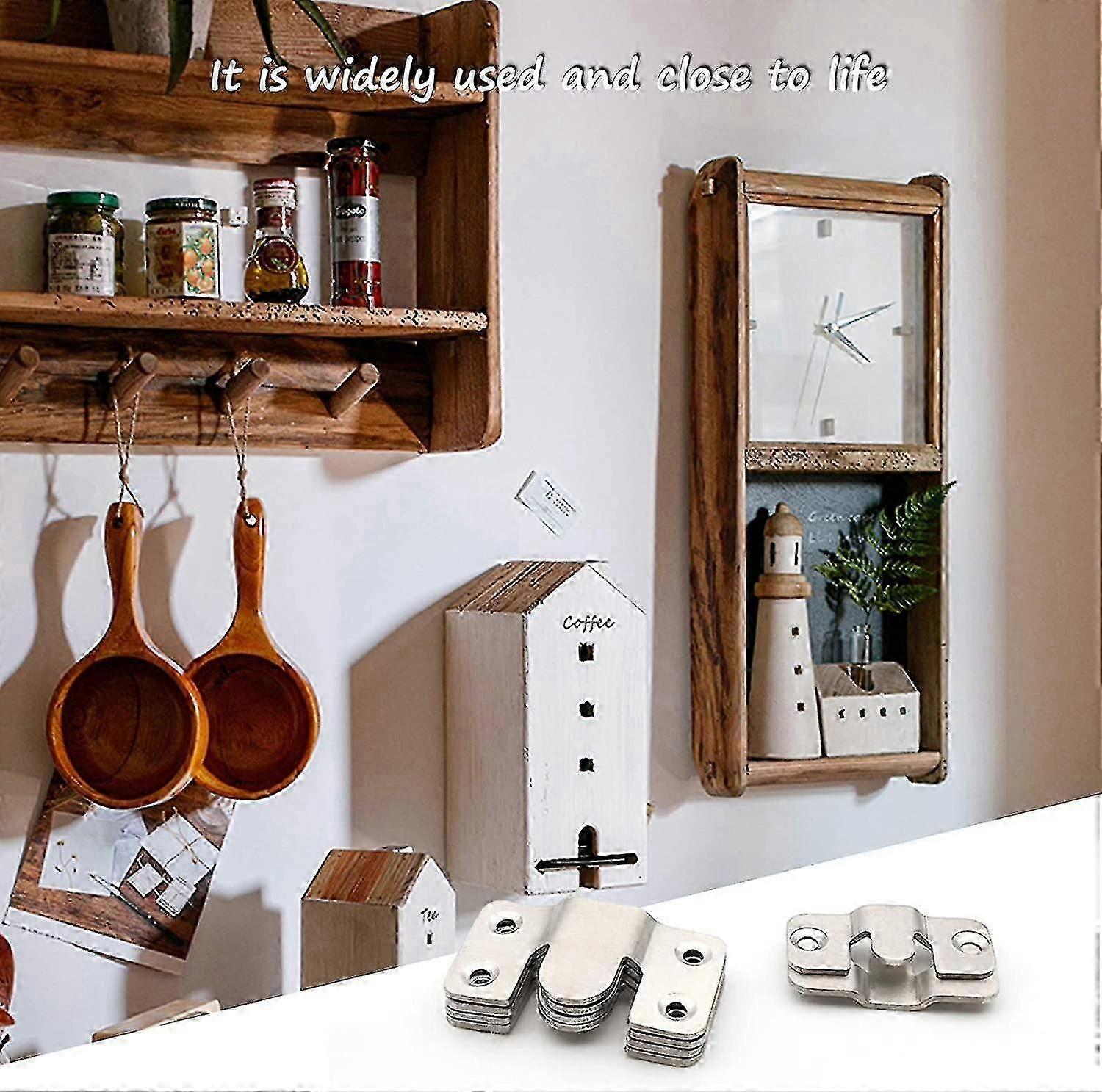 Flush Mount Brackets, Headboard Wall Fixing Brackets Wall Mount Interlocking Z Clip Hook ...