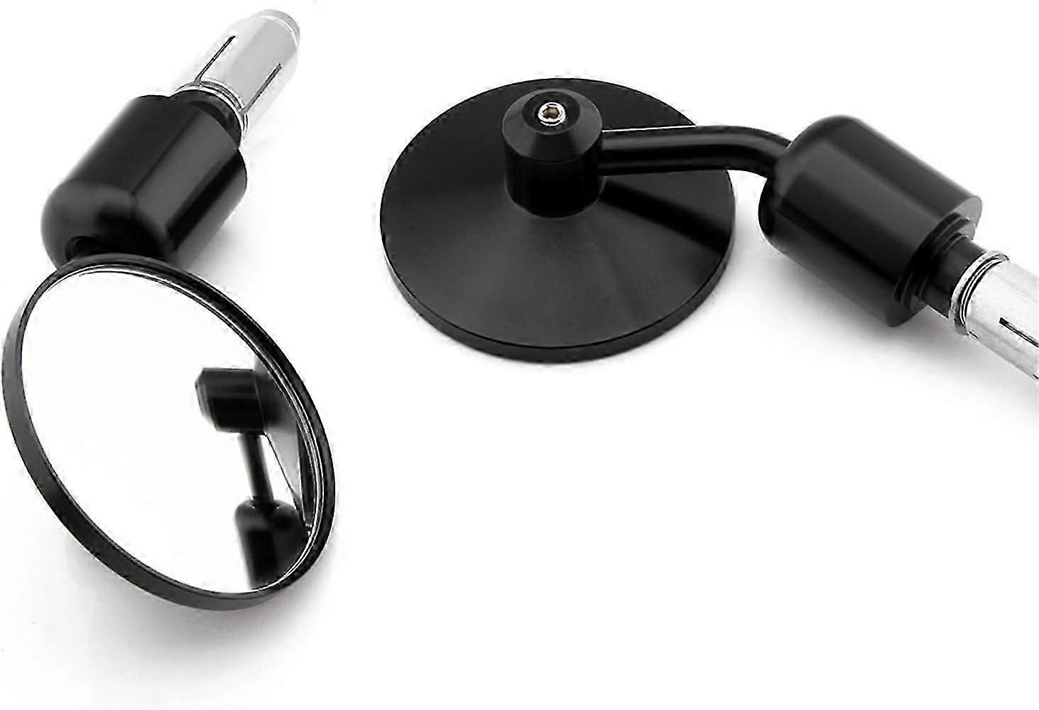 Motorcycle Round Rearview Mirror Motorbike Handlebar End 7/8 ...