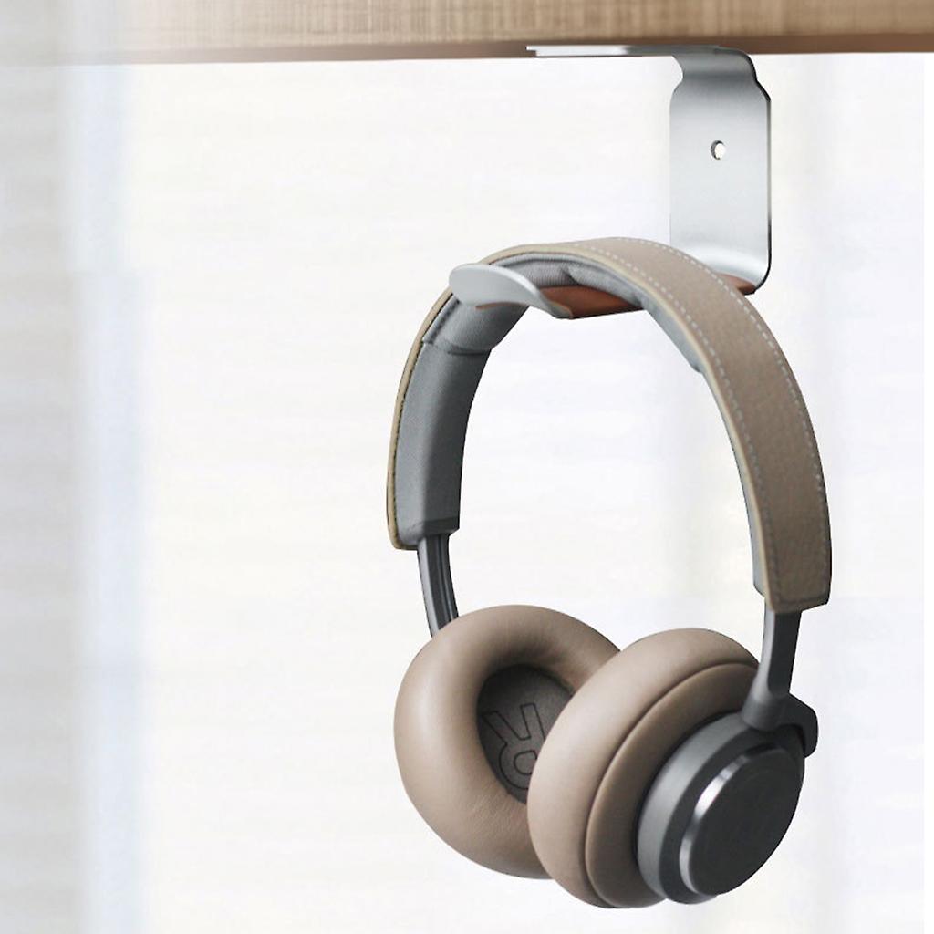 Self Adhesive Headphone Stand Hanger Hook Tape Under Desk L-shape ...