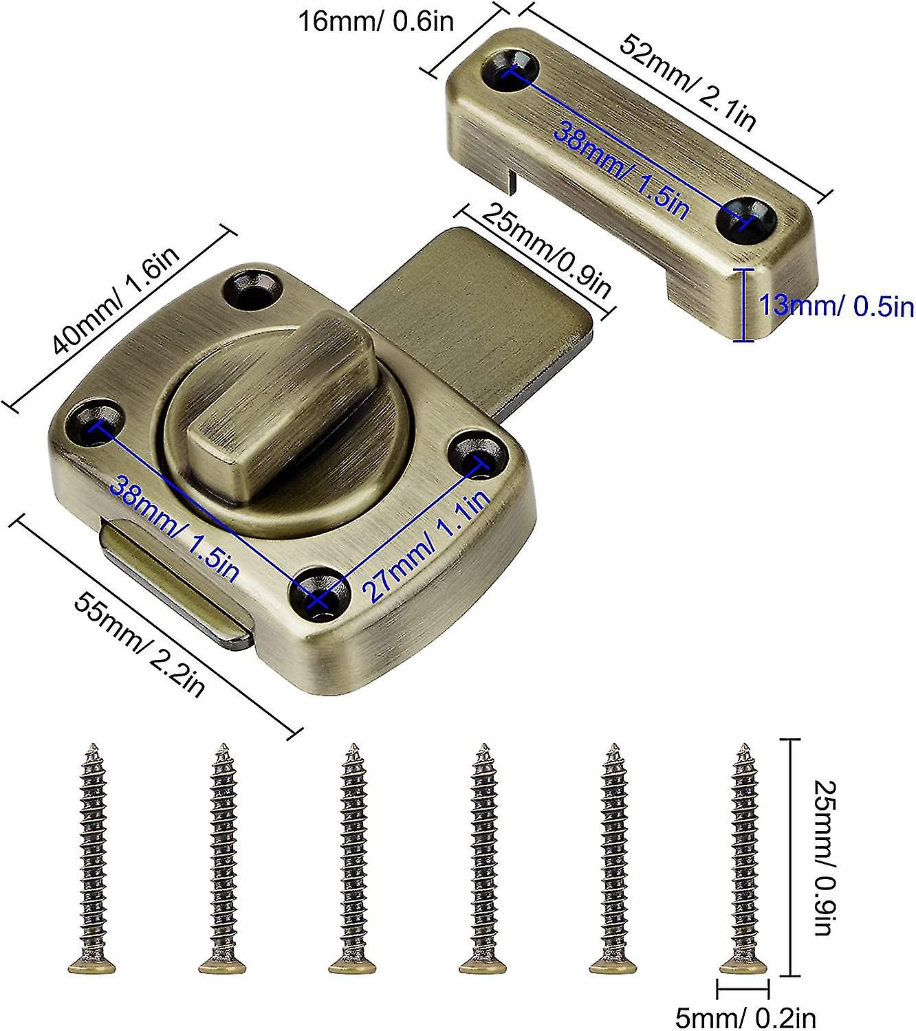 Door Latch Safety Rotary Door Latch Lock Zinc Alloy Door Revolving Door ...