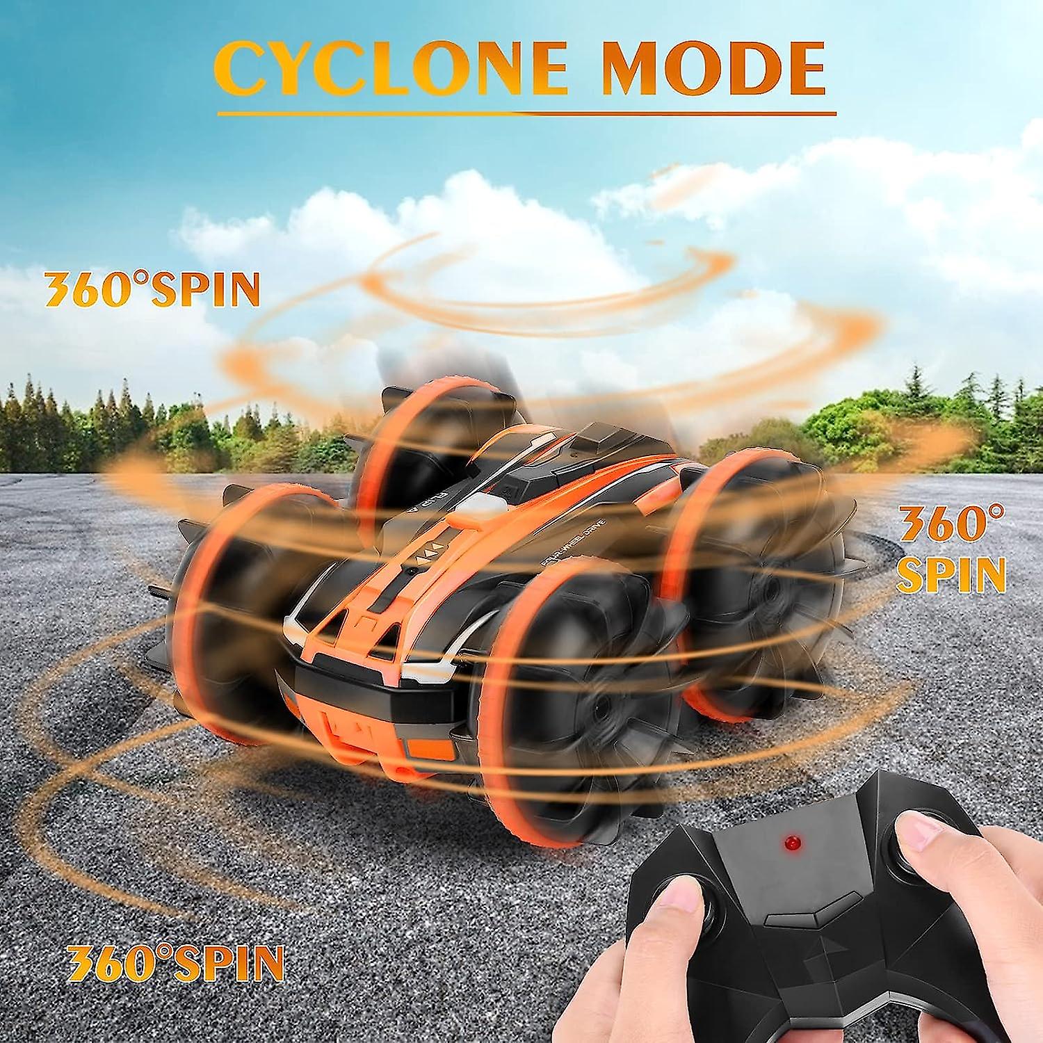 Amphibious Rc Car Remote Control Boat For Kids, 4wd 2.4ghz 2 In 1 Rc Stunt Car With 360 Flips ...