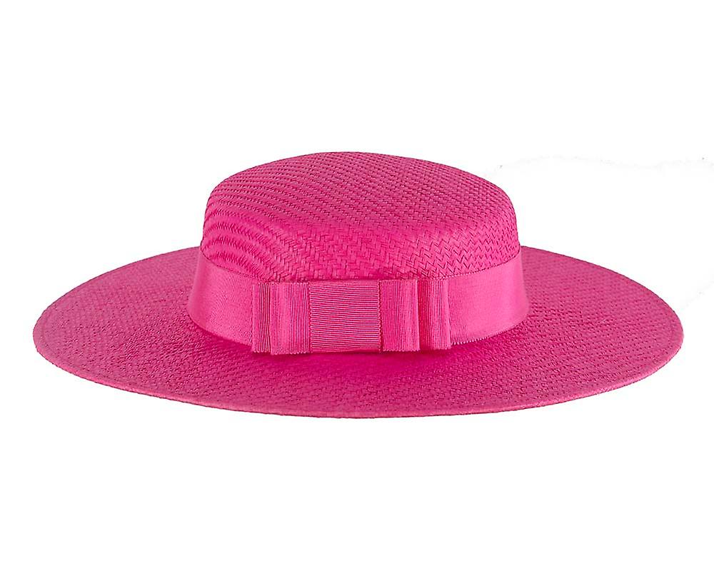 Fuchsia boater hat by Max Alexander MA867 | Fruugo UK