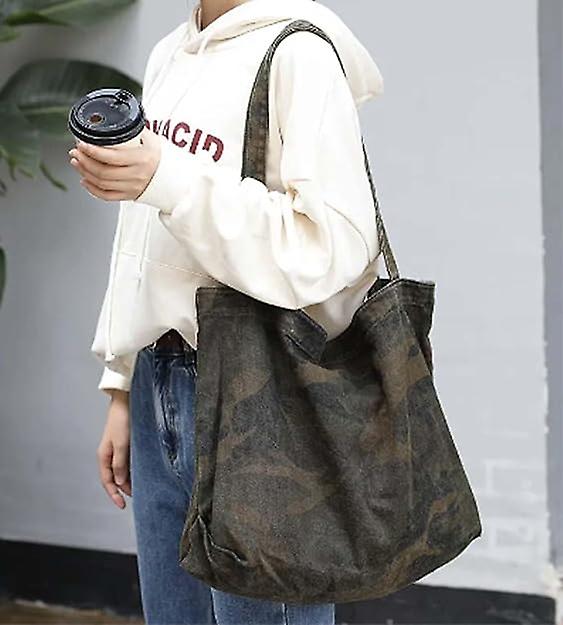 Shoulder Bag For Women Large Carry Handles Cute Camouflage Sling Tote ...