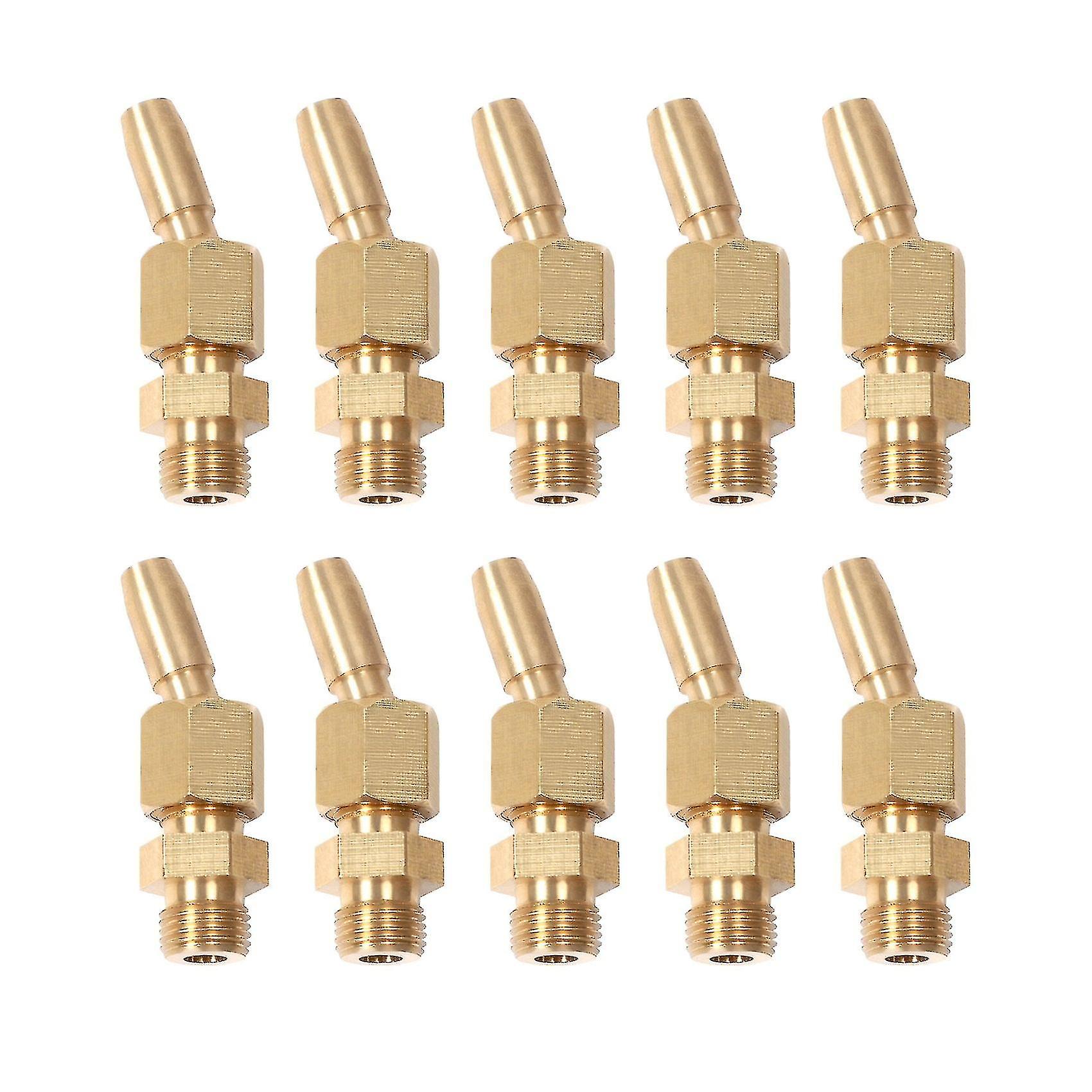 10pcs 1/8 Inch Dn6 Brass Gushing Spray Water Fountain Nozzles Universal ...