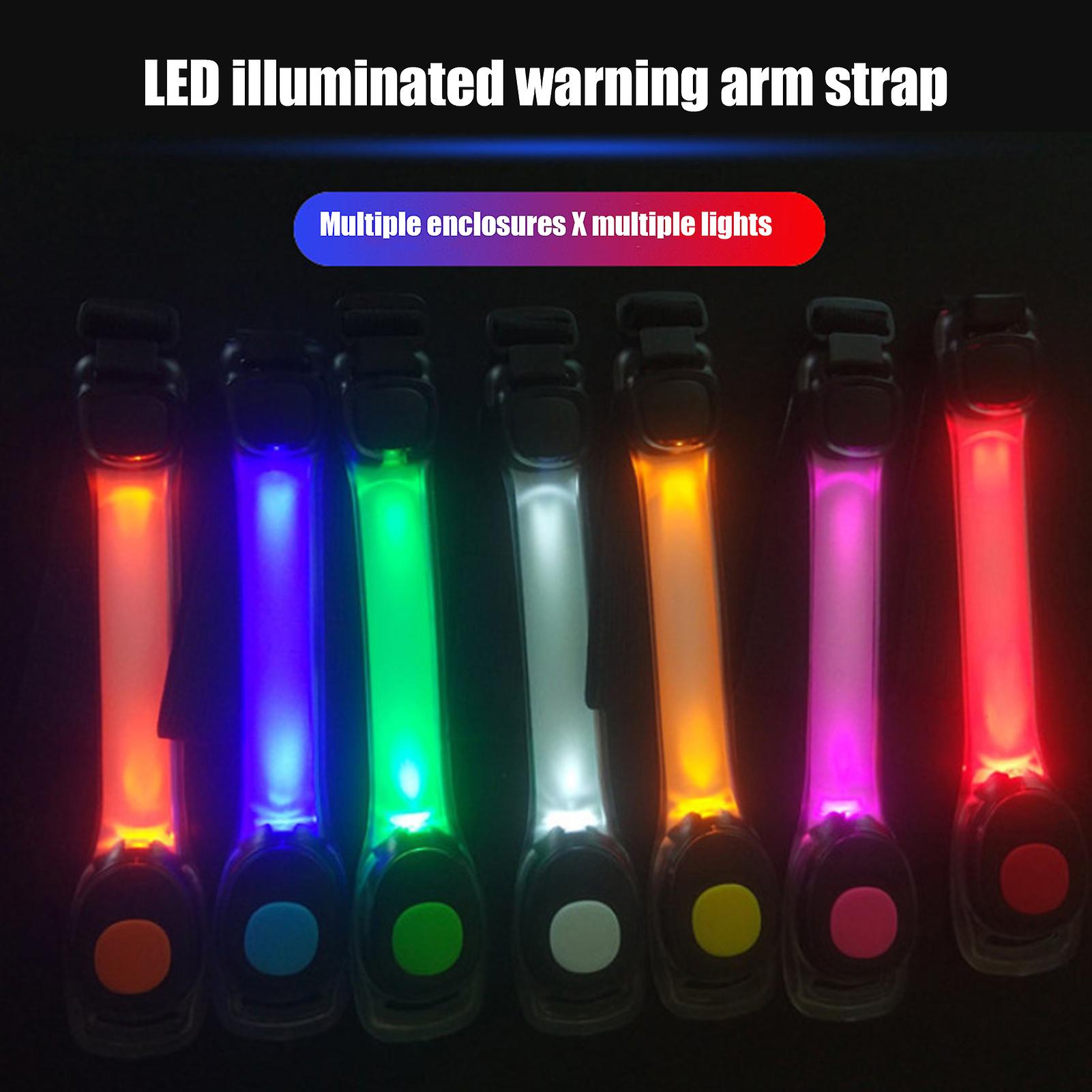 LED Light Up Armband High Visibility Outdoor Sports Flashing Luminous ...