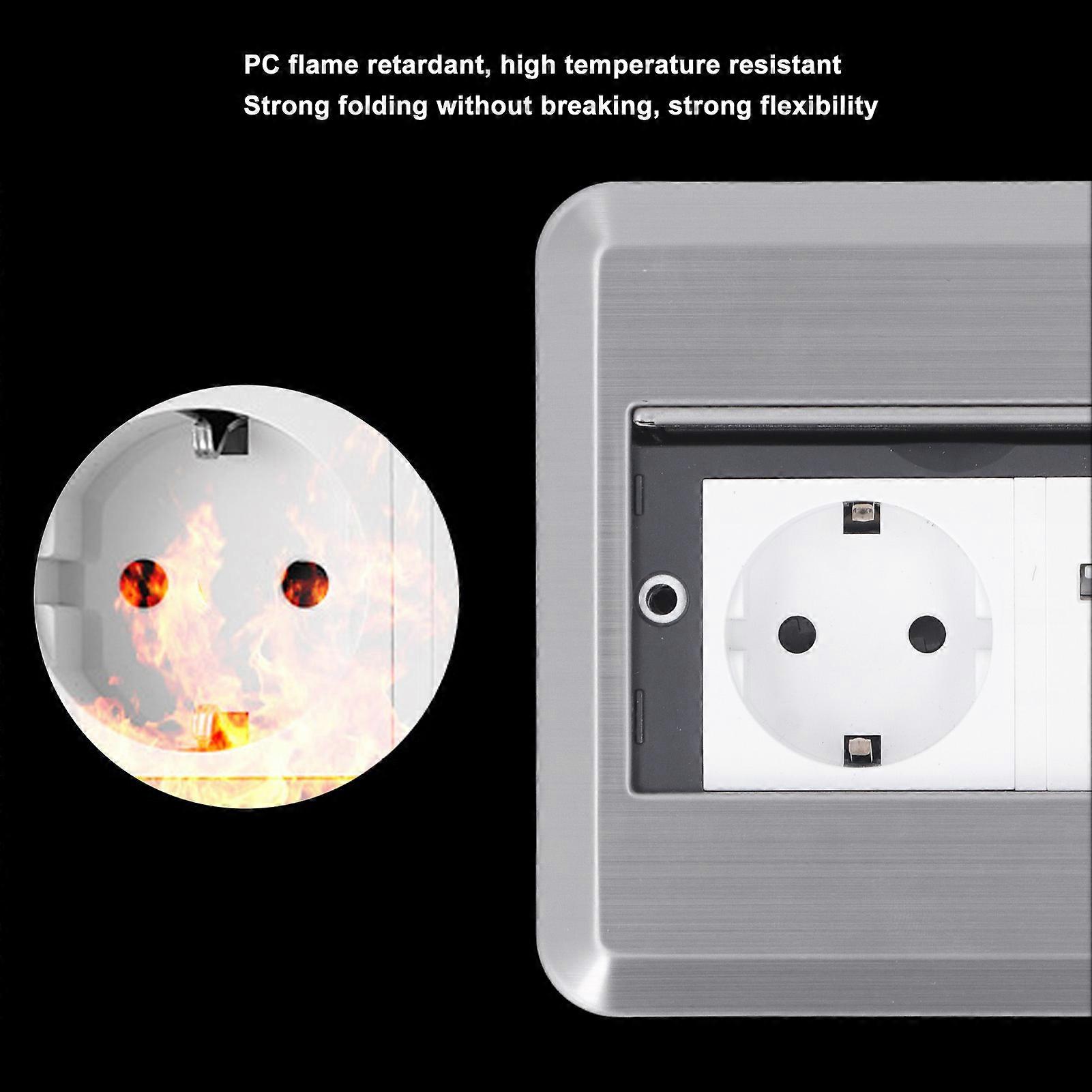 Recessed Floor Outlet 16A Socket USB Type C Port Floor Power Outlet for ...