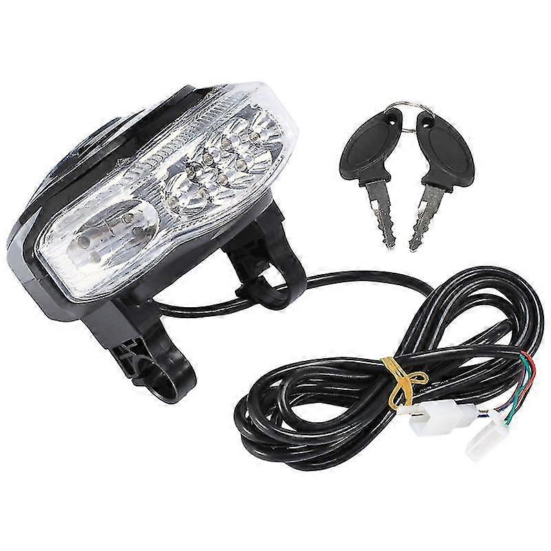 60V Angel Eyes LCD Light Speed Display Battery Horn Spotlight Headlight ...