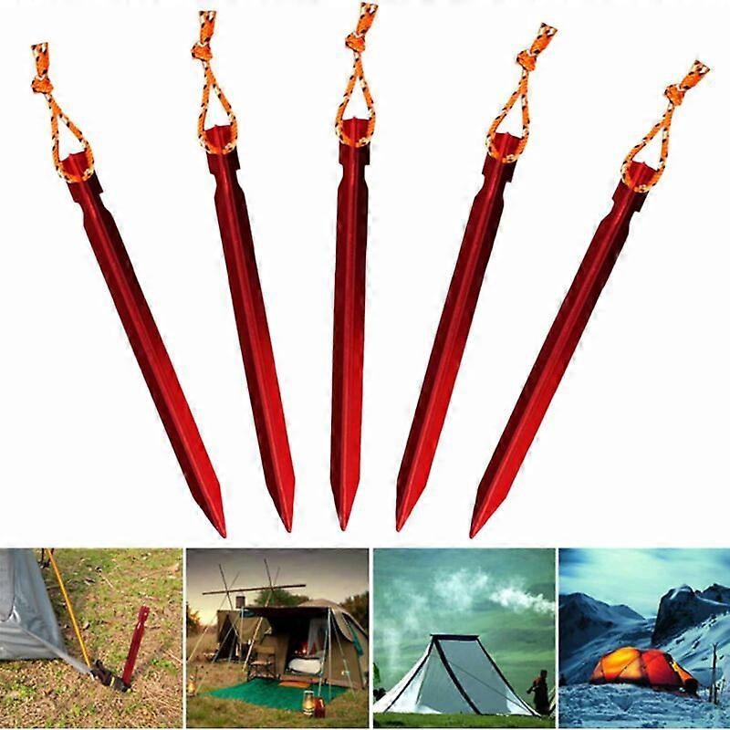 10Pcs Tent Stakes Camping Stakes Set Anti-Rust Camping Stakes Aluminum ...