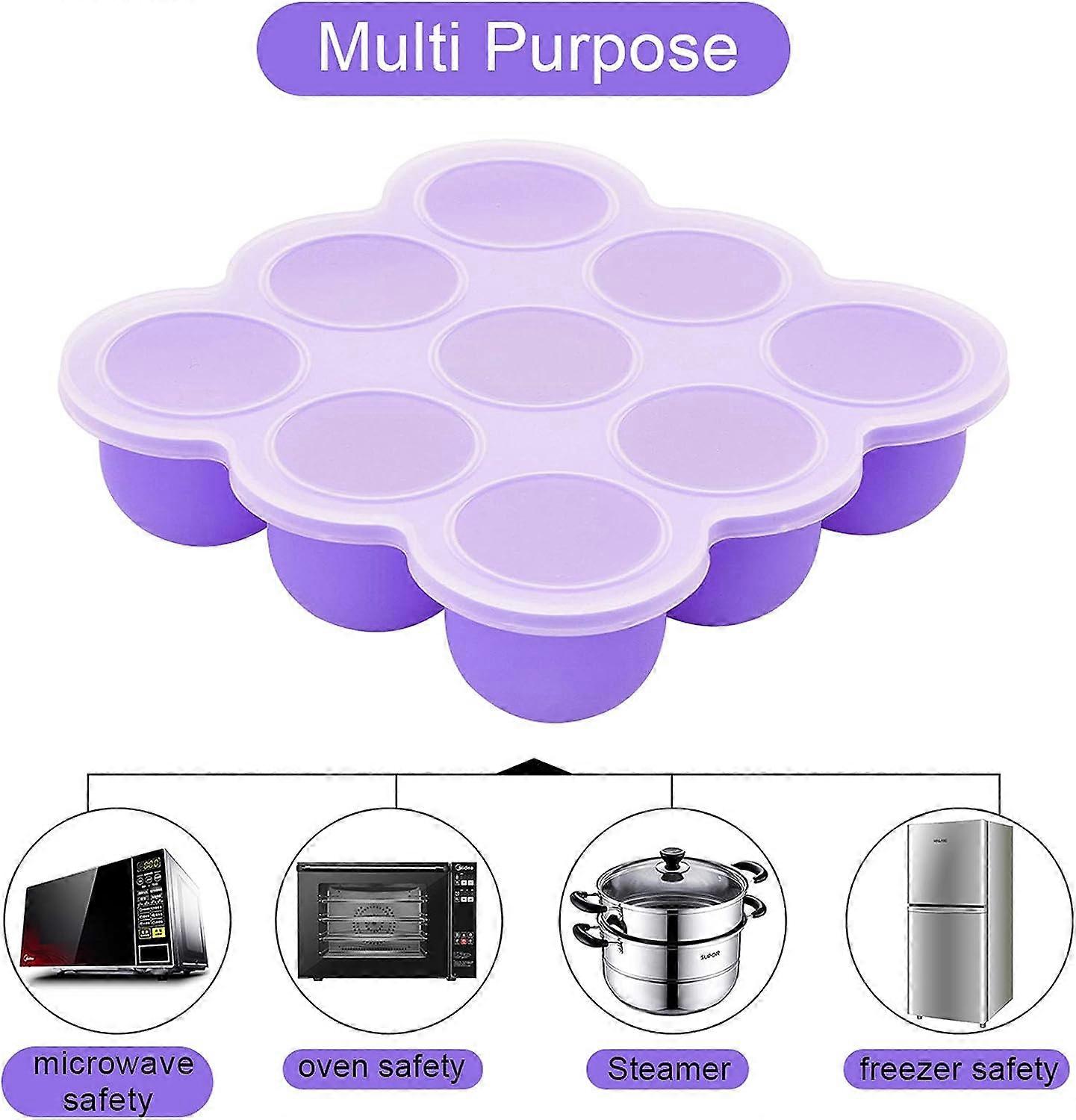 Baby Food Frozen Storage Box Baby Silicone Container with Airtight Lid ...