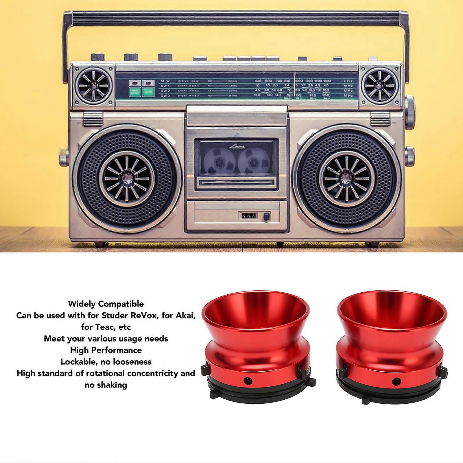 1 Pair Nab Hub Adapters Polished Aluminum Alloy Universal Loading Device 10in Opener For Studer ...