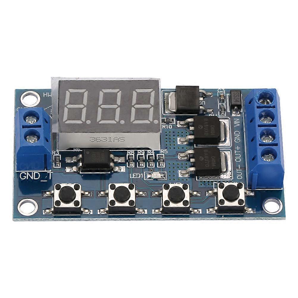 12V-24V Pulse Signal Cycle Delay Timer Switch dual MOS Control Board ...