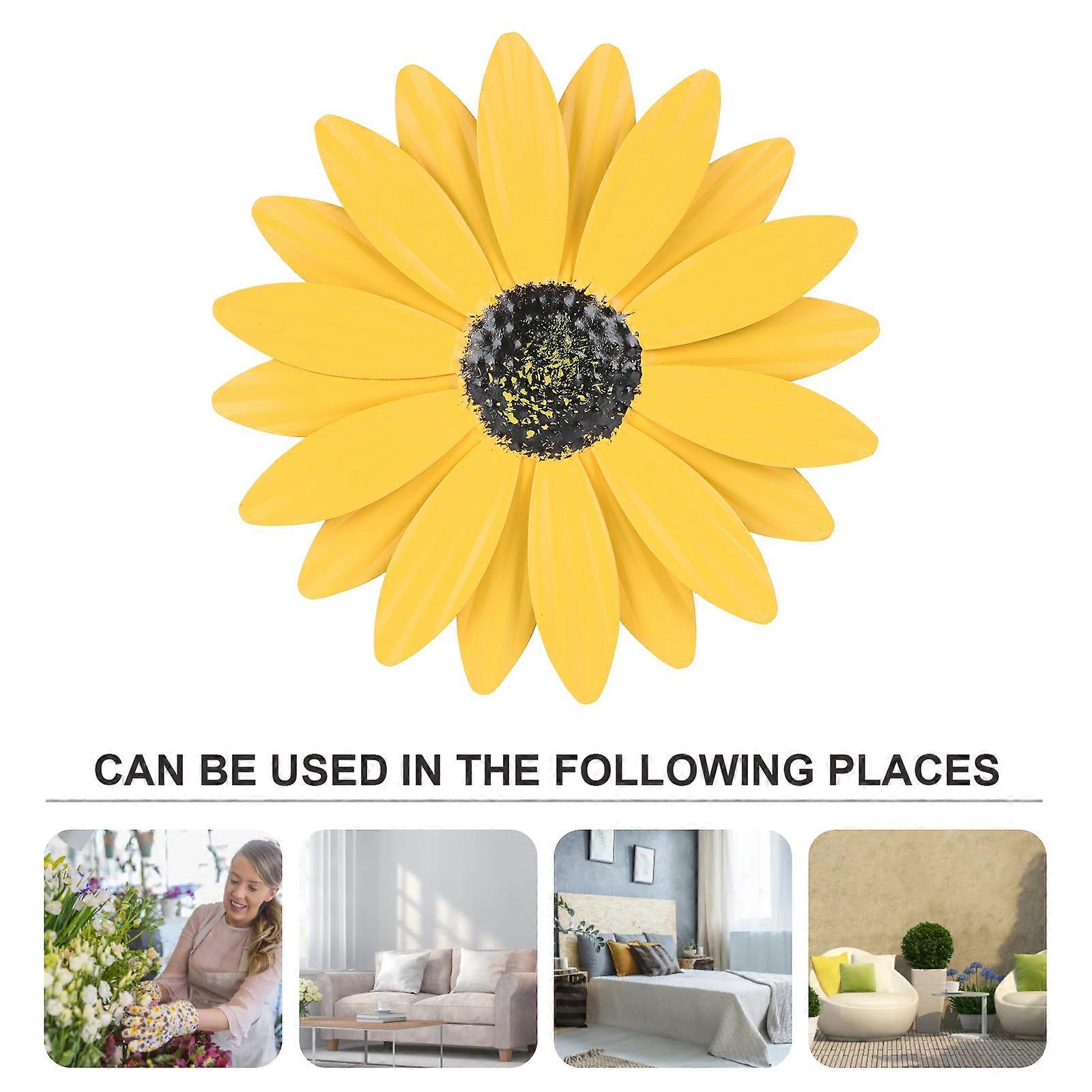 1Pc Metal Daisy Flower Wall Decor Metal Hanging Sculpture Garden ...