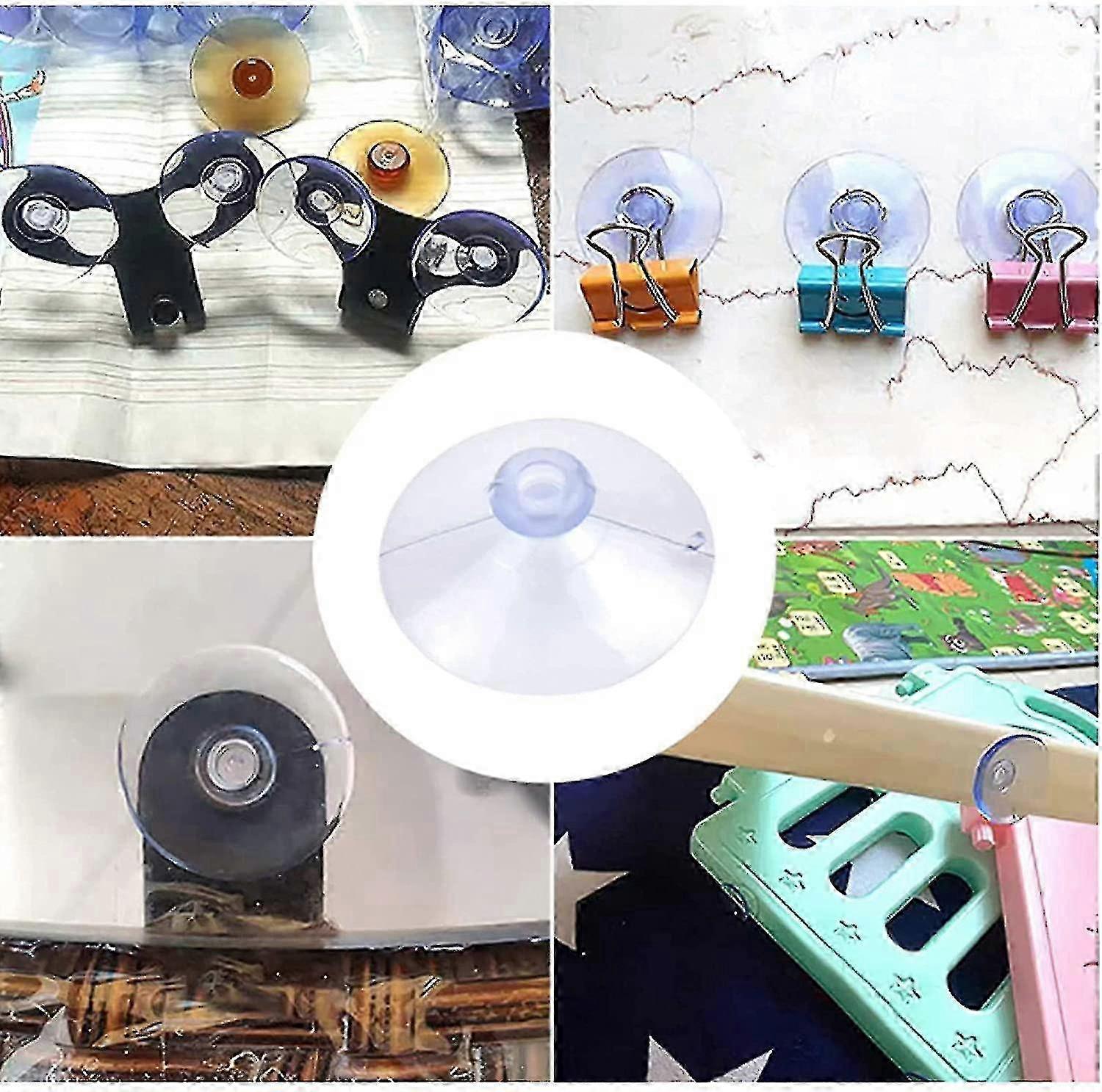 Auspicious-clear Suction Cup, 60 Pieces Clear Plastic Suction Cups ...