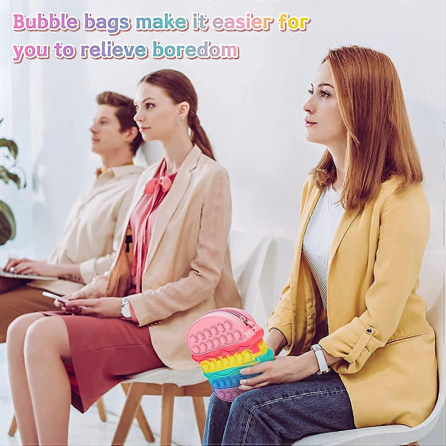 Pop Bag Push It Purse Toys for Girls, Crossbody Bag for Kid School ...