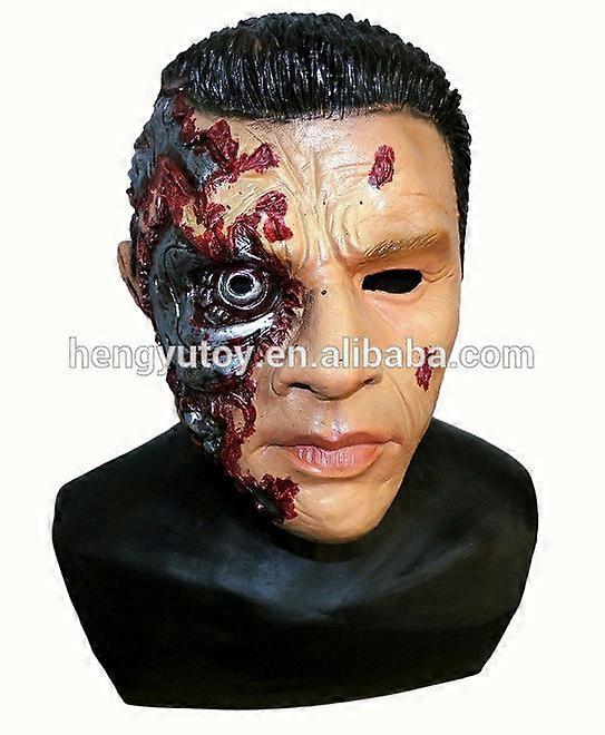 Realistic Arnold Schwarzenegger Mask Latex Robot Terminator Mask Fancy ...