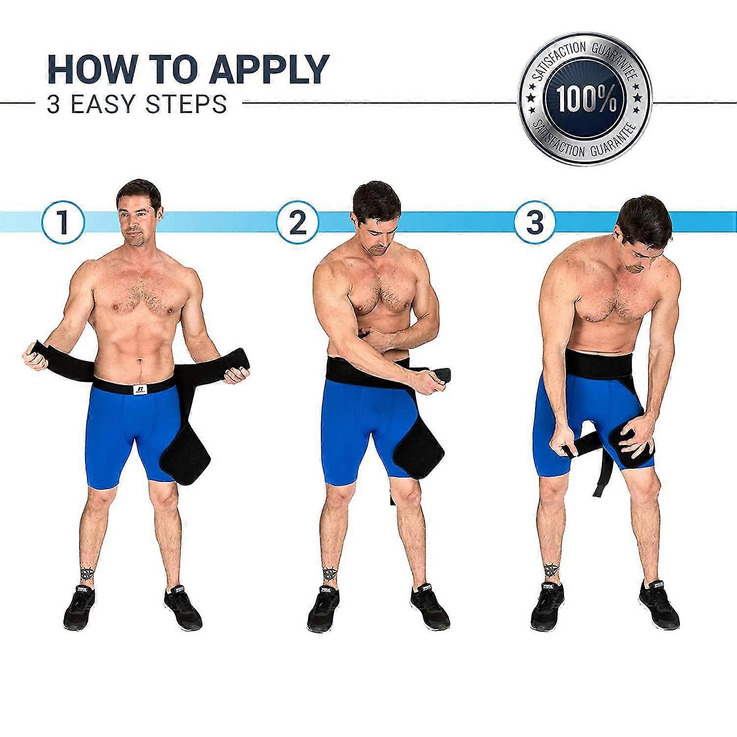 brace for hip, sciatica nerve pain relief thigh hamstring, quadriceps ...