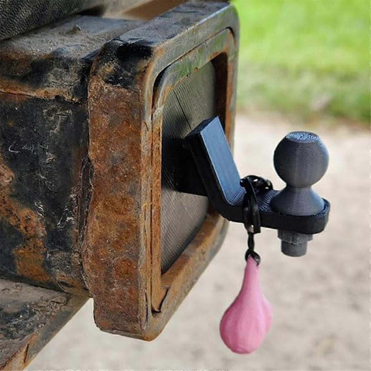 Funny Trailer Hitch Cover, 2024 New 3D Tiny Hitch with Tiny Nuts Trailer Hook Cover with Tiny ...
