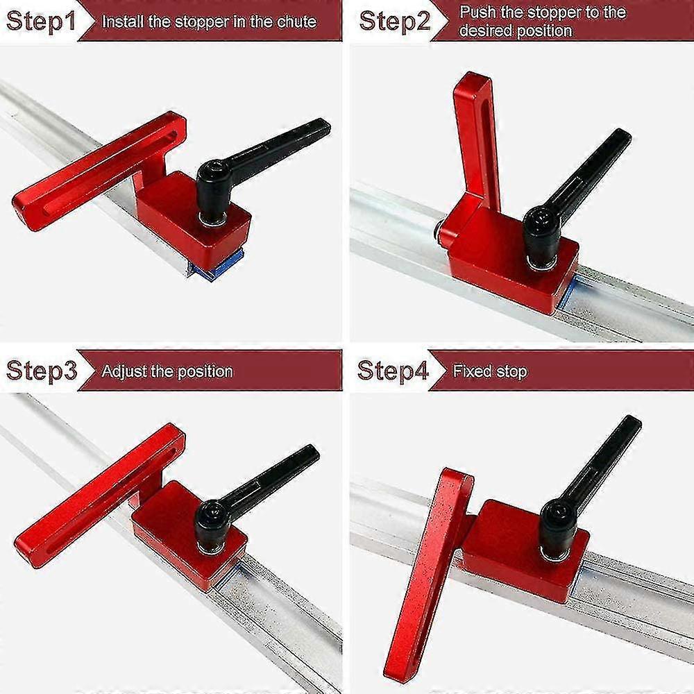 Auspicious-woodworking Track Holder, Diy Miter Track Stop Tool, T-slot ...