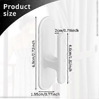 Pack of 10 Curtain Cord Winder Window Curtain Hooks Utility Hooks Self ...