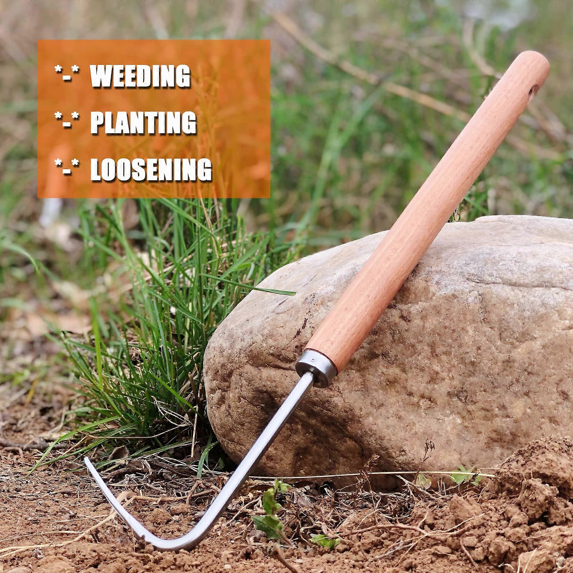 Manual weeding tool with handle, with V-hook - 16" garden tool | Fruugo UK
