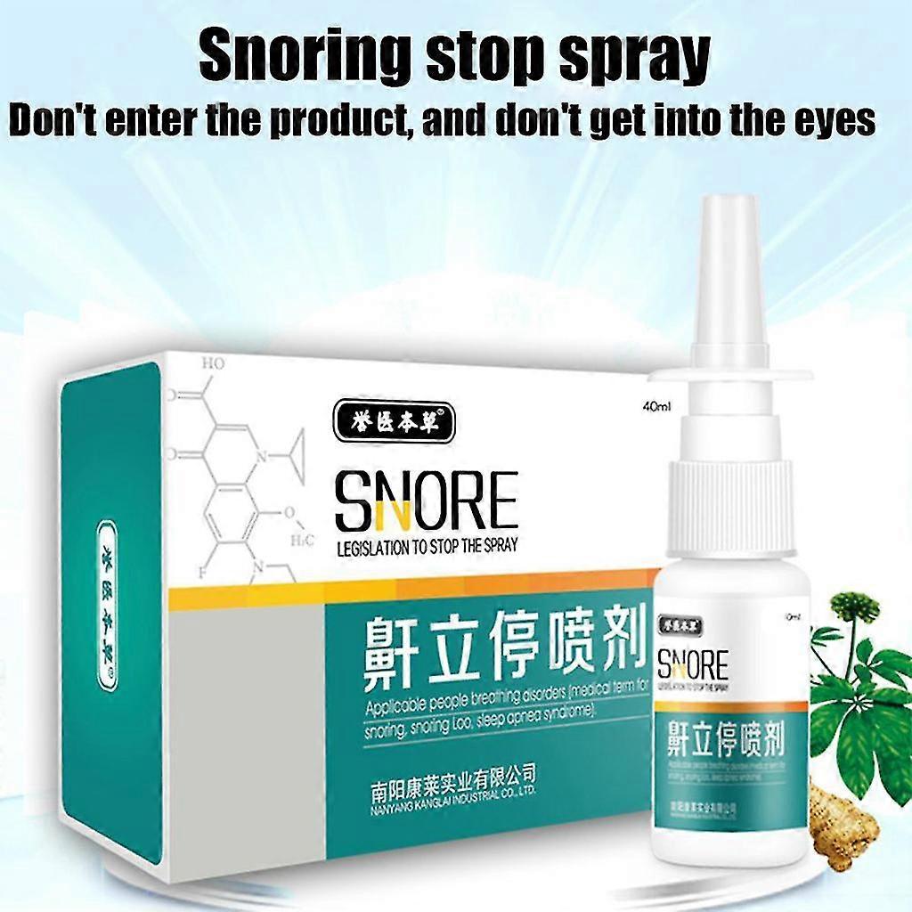 40ml Natural Herbal Extract Anti Snoring Spray Relief Liquid ...