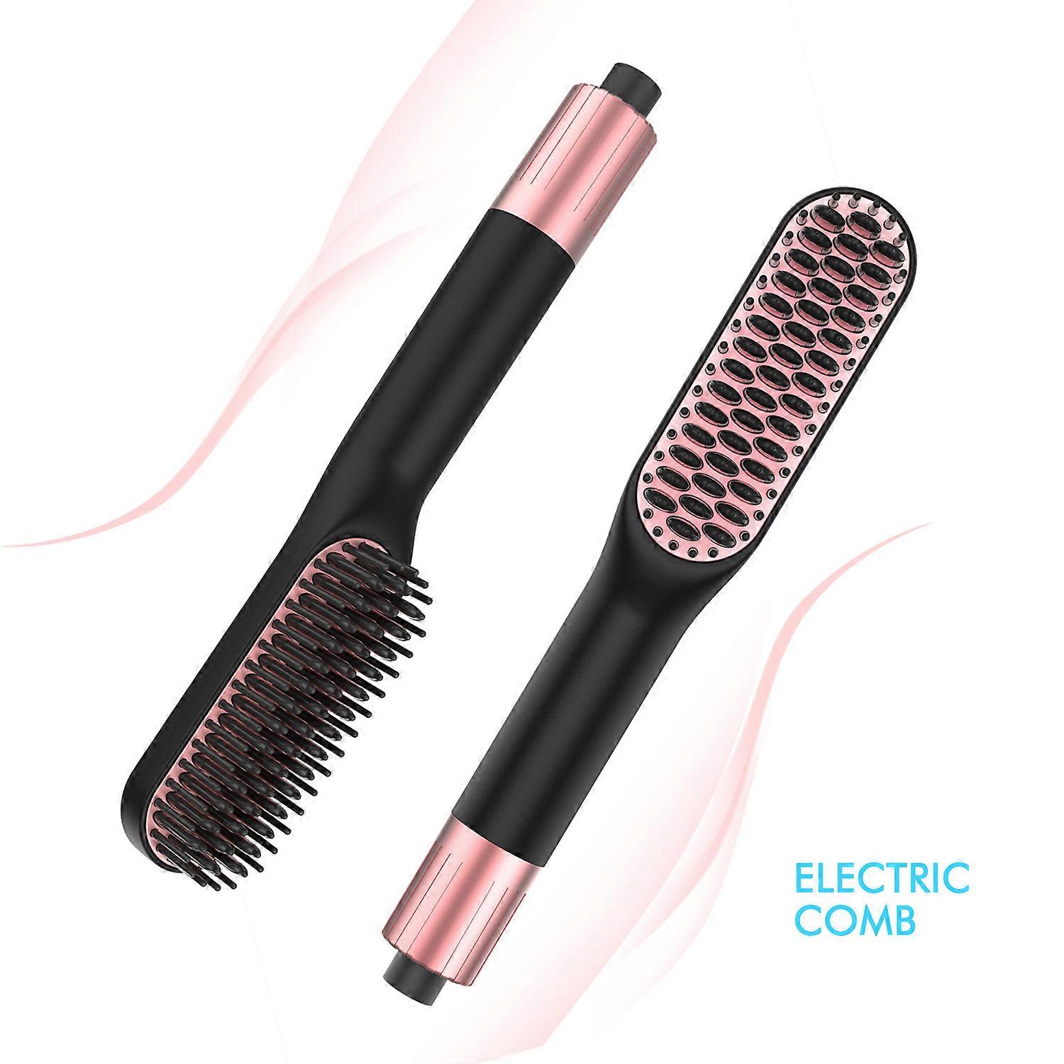 3 in 1 Straight Hair Comb Hair Straightener Beard Styling Comb ...