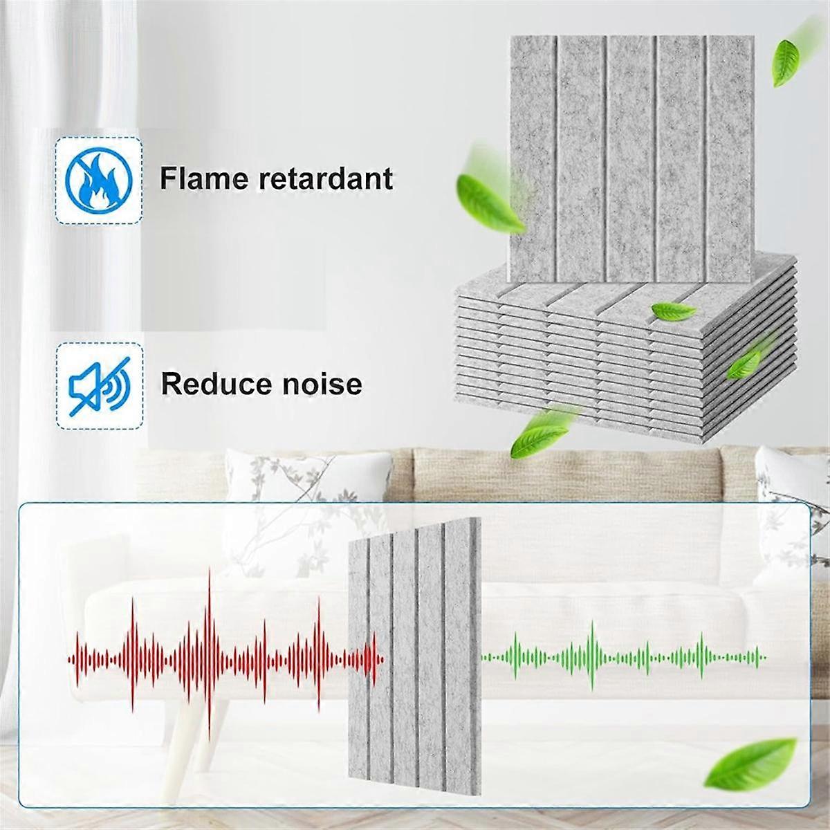 12 Pack Sound Proof Foam Panels 12x12x0.4 Inch, Self Adhesive Acoustic ...