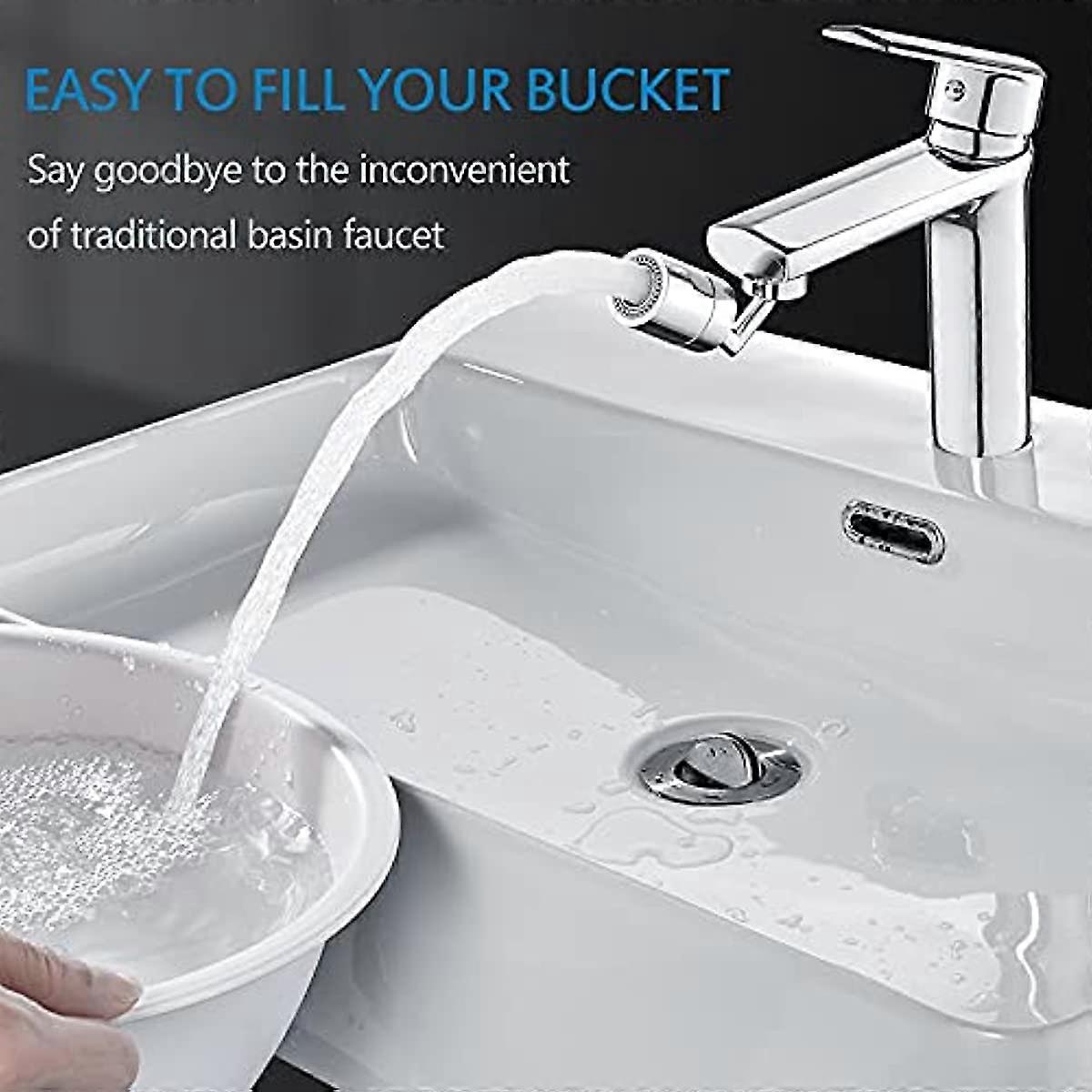Kaxich 720Swivel Kitchen Sink Faucet Aerator Dual-Mode Water Outlet Tap ...