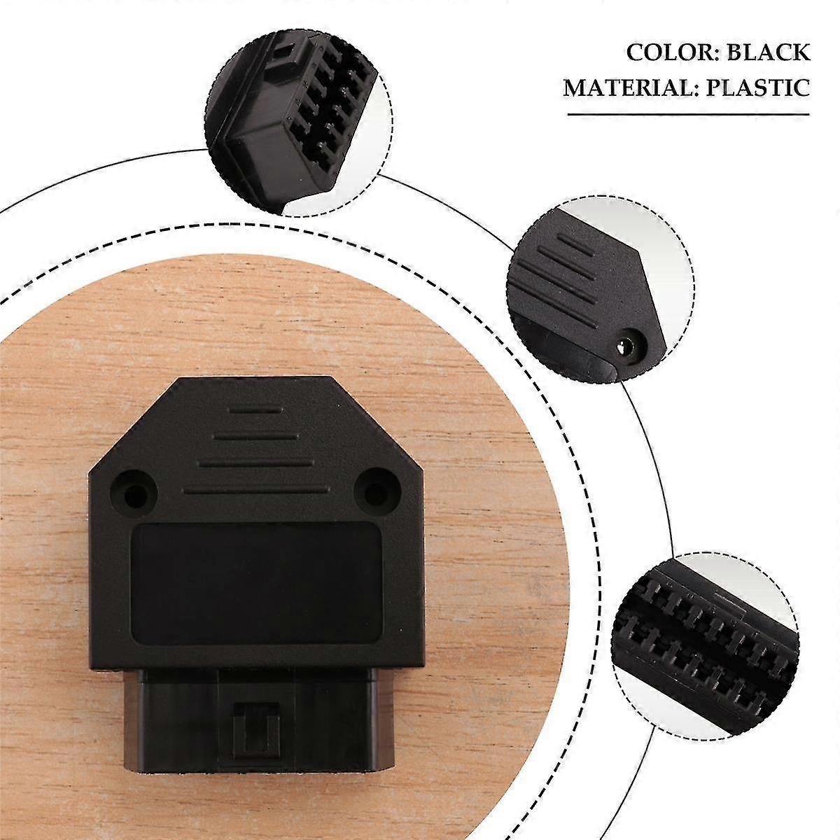 Obd2 Obd Ii 16 Pin Connector Socket Diagnostic Tool Adapter Obd Connector + Enclosures ...