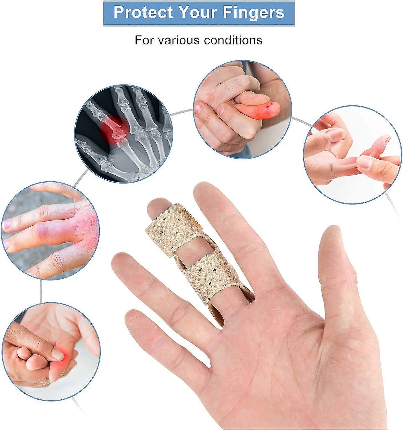 Adjustable Finger Splint, Finger Support Splint Finger Sprain Brace ...