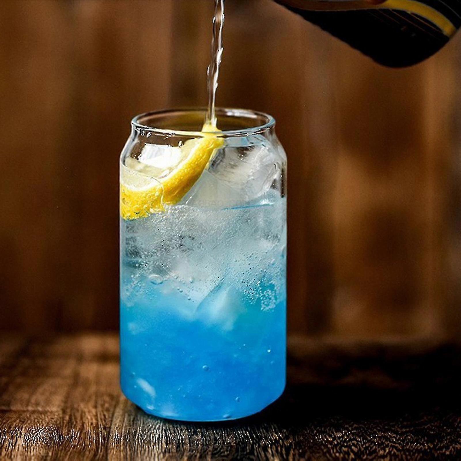 Cold Drink Cup Set - 2pcs Can Cup with Glass Straw - Perfect for Milk ...