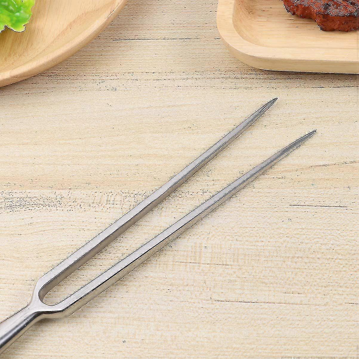 Meat Fork, Large Meat Fork With Stainless Steel Wooden Handle, 15 Cm ...