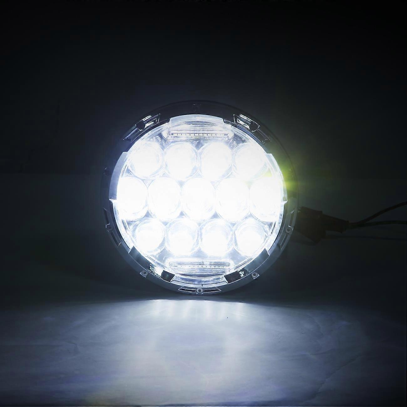 7 Inch H4 LED Headlight For Softail Slim Fat Boy 7inch DRL Motorcycle ...