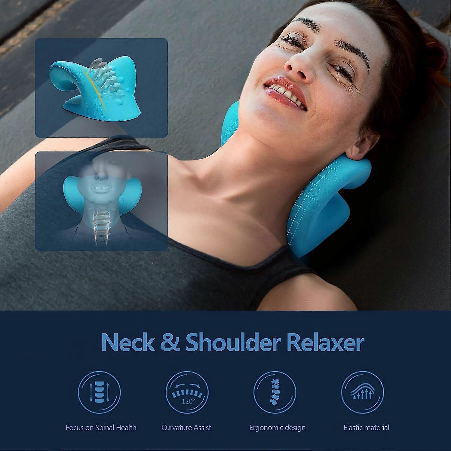 Neck And Shoulder Relaxer Cervical Traction Device For TMJ Pain Relief ...